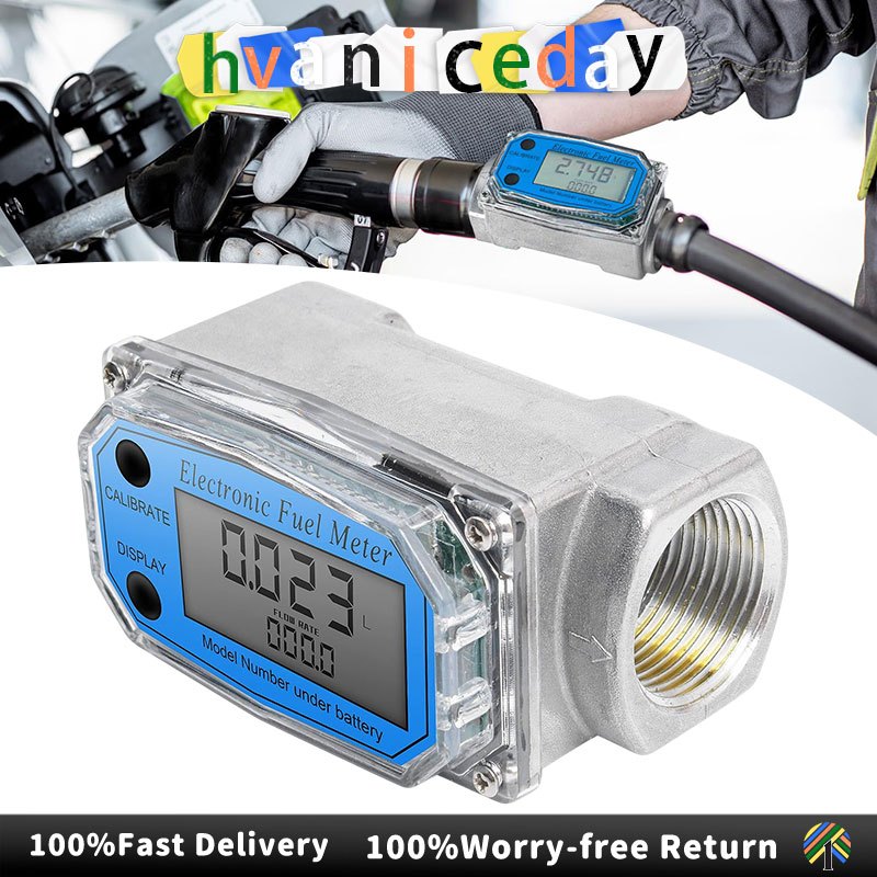 1 Inch Digital Turbine Flow Meter Professional Lcd Display With Lcd ...