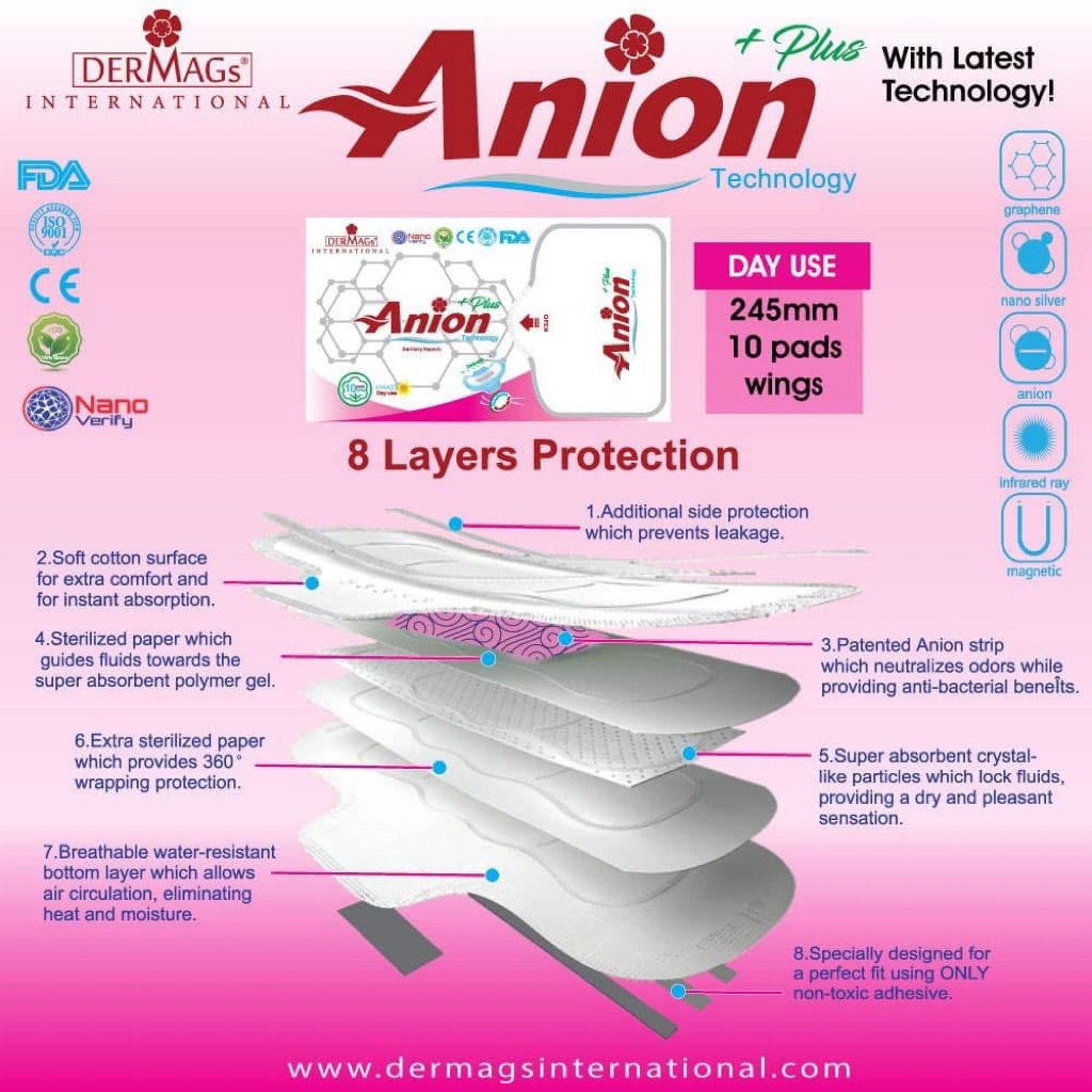Anion plus Sanitary Pad with Pantyliner | Shopee Malaysia
