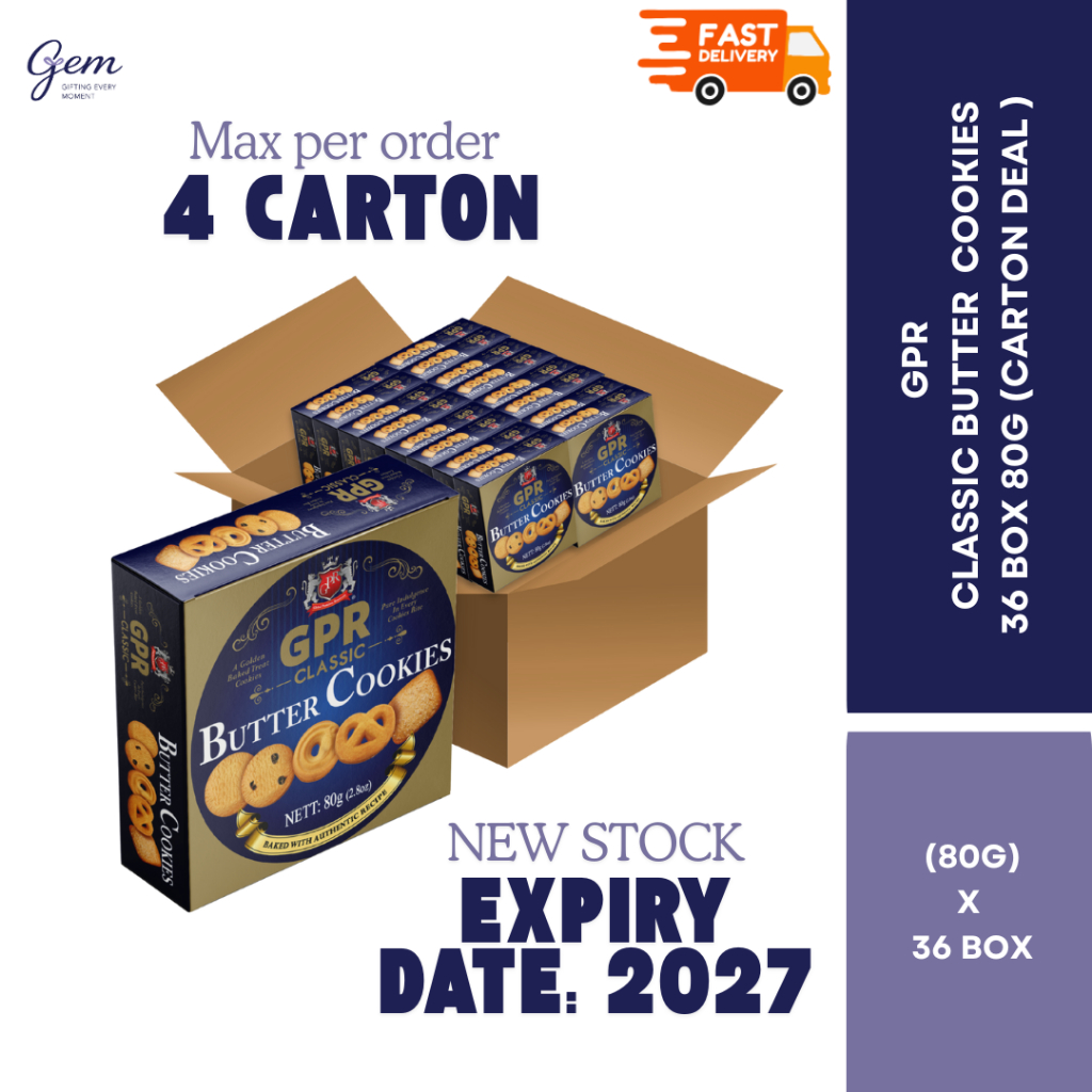[Ready Stock Carton Deal] GPR Classic Butter Cookies /Wedding Doorgift ...