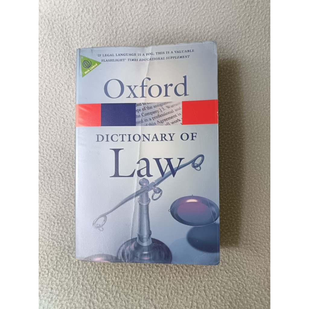 Oxford Dictionary of Law Seventh Edition [Preloved] | Shopee Malaysia