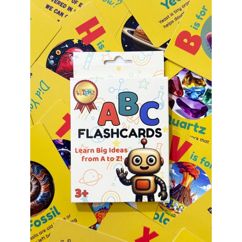 STEM ABC Flashcards For Kids | Shopee Malaysia