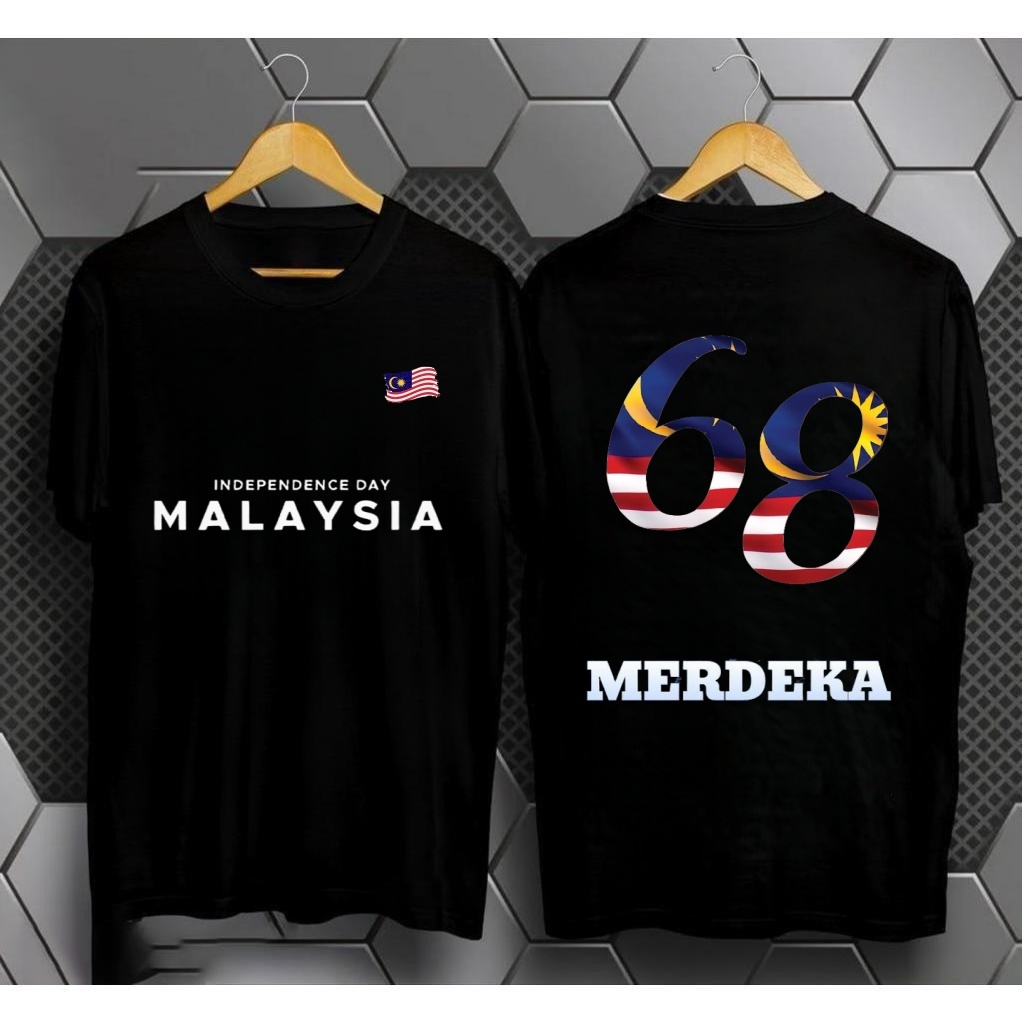 Jersi Hari Kemerdekaan Malaysia Ke-68 Cetakan Bendera Malaysia 2025 ...