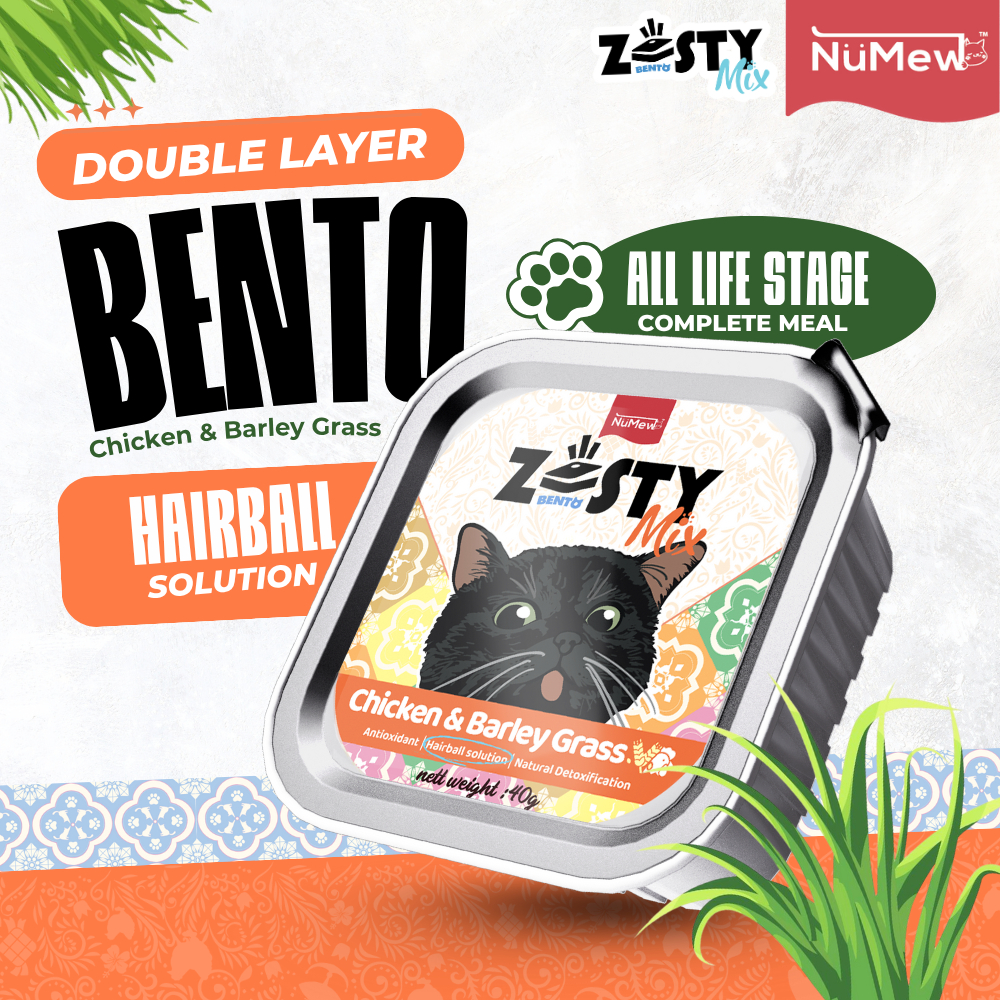 Numew Zesty Bento Mix Doubler Layer Chicken & Barley Grass 40g | Shopee ...