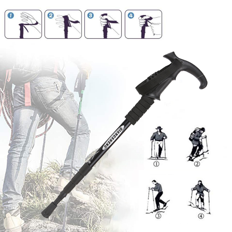 Naturehike Collapsible Telescopic Adjustable Outdoor Trekking Poles ...