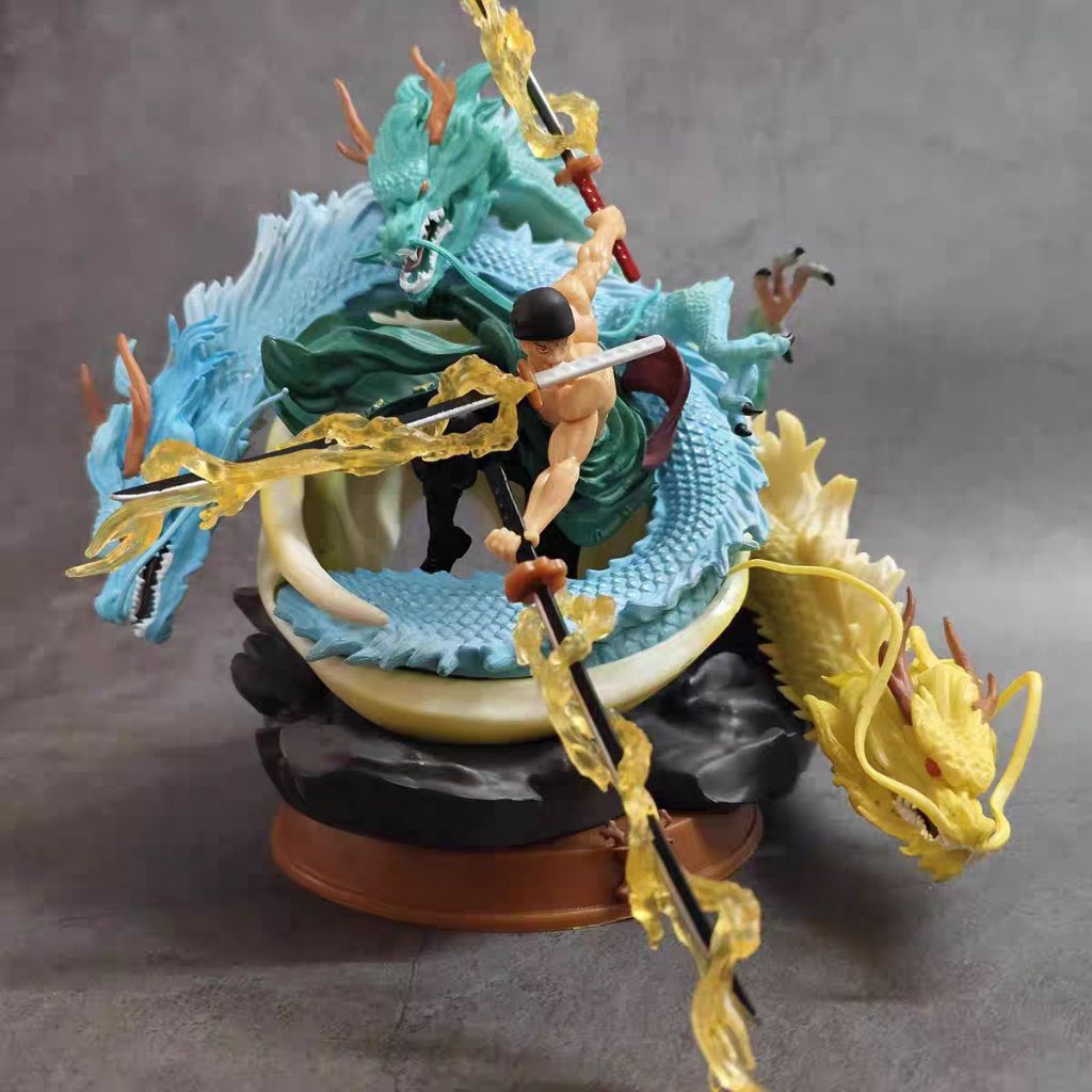 [Ready Stock] 20cm One Piece Roronoa Zoro Three-Headed Dragon and ...