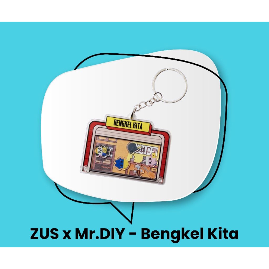 ZUS x Mr.DIY - Bengkel Kita Keychain Kita-Kita Series Limited Edition ...
