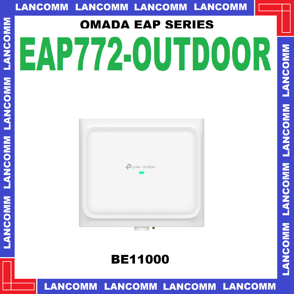 EAP772-Outdoor Omada Tri-Band Omnidirectional BE11000 Indoor/Outdoor ...