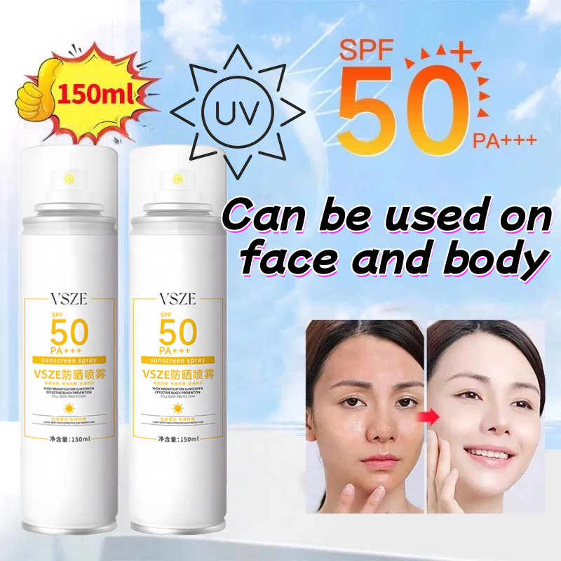 All Day Light Sunscreen Mist 150ml Face Physical Sunscreen Spray UV ...