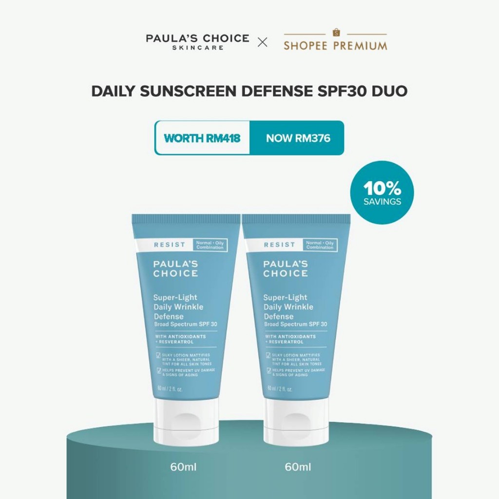 Paula's Choice Sunscreen Defense Duo | Shopee Malaysia