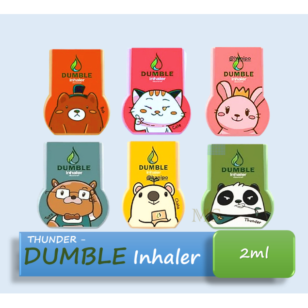 Thunder Dumble Inhaler Thailand (Pattern: Assorted /1Pcs)-泰國通鼻塞 (2ml ...