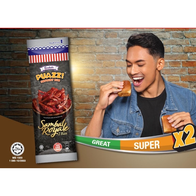 Gardenia Puazz Sambal Royale / Kari Ayam - 2 Ban Bun - Sedap Ikan Bilis ...