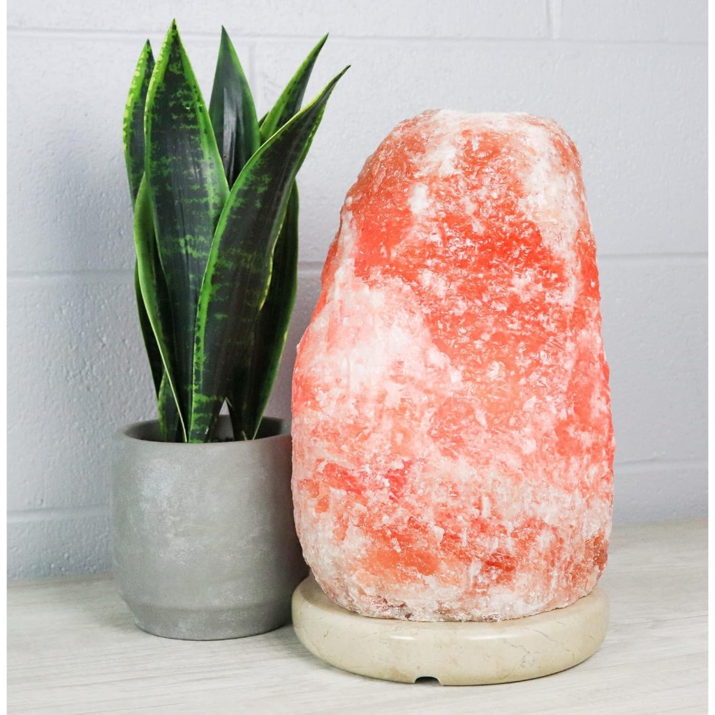 Natural Orange Himalayan Salt Lamp with Marble Base | 2,3 and 4kg lamp ...