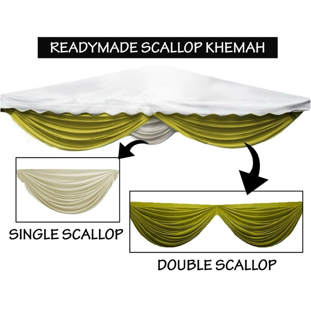 single scallop 5ft wedding canopy scallop khemah | Shopee Malaysia