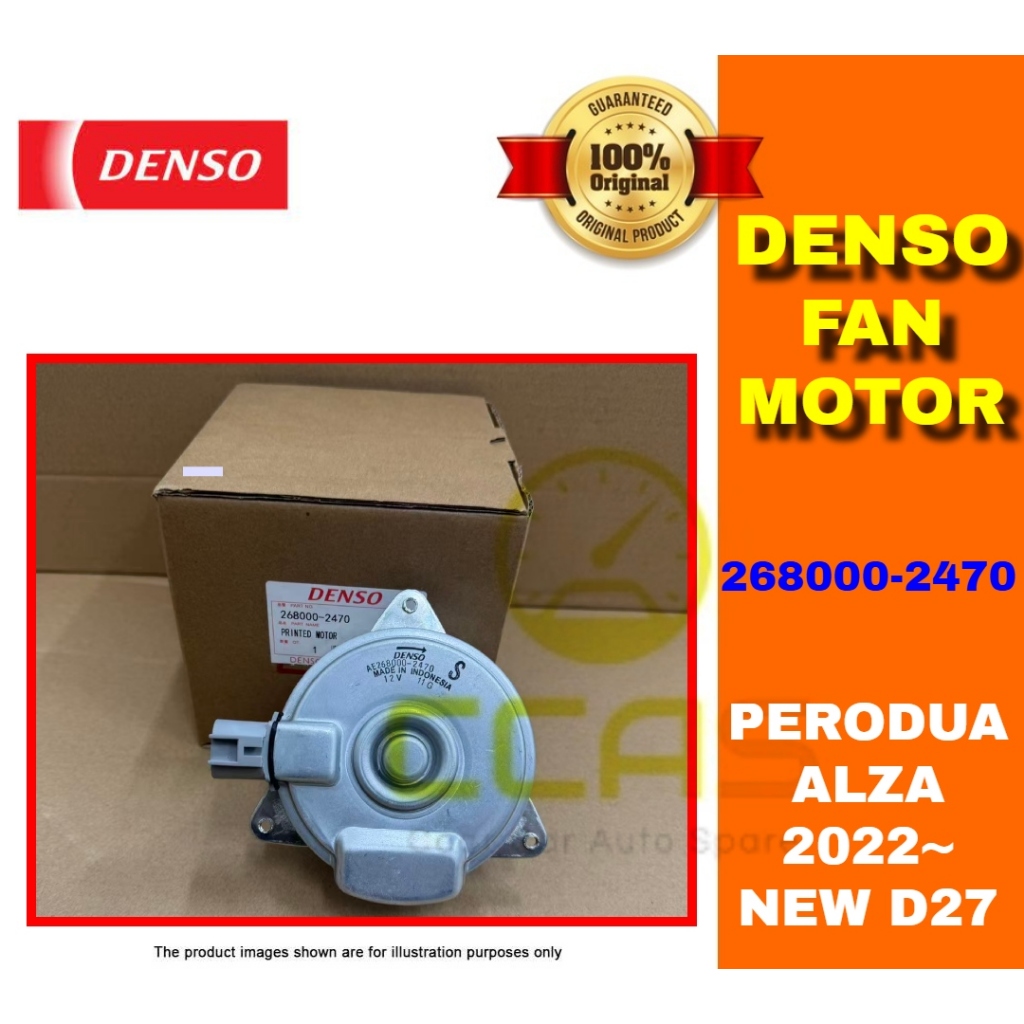 PERODUA ALZA 2022- NEW D27 DENSO FAN MOTOR ( 268000-2470 ) 1PC | Shopee ...