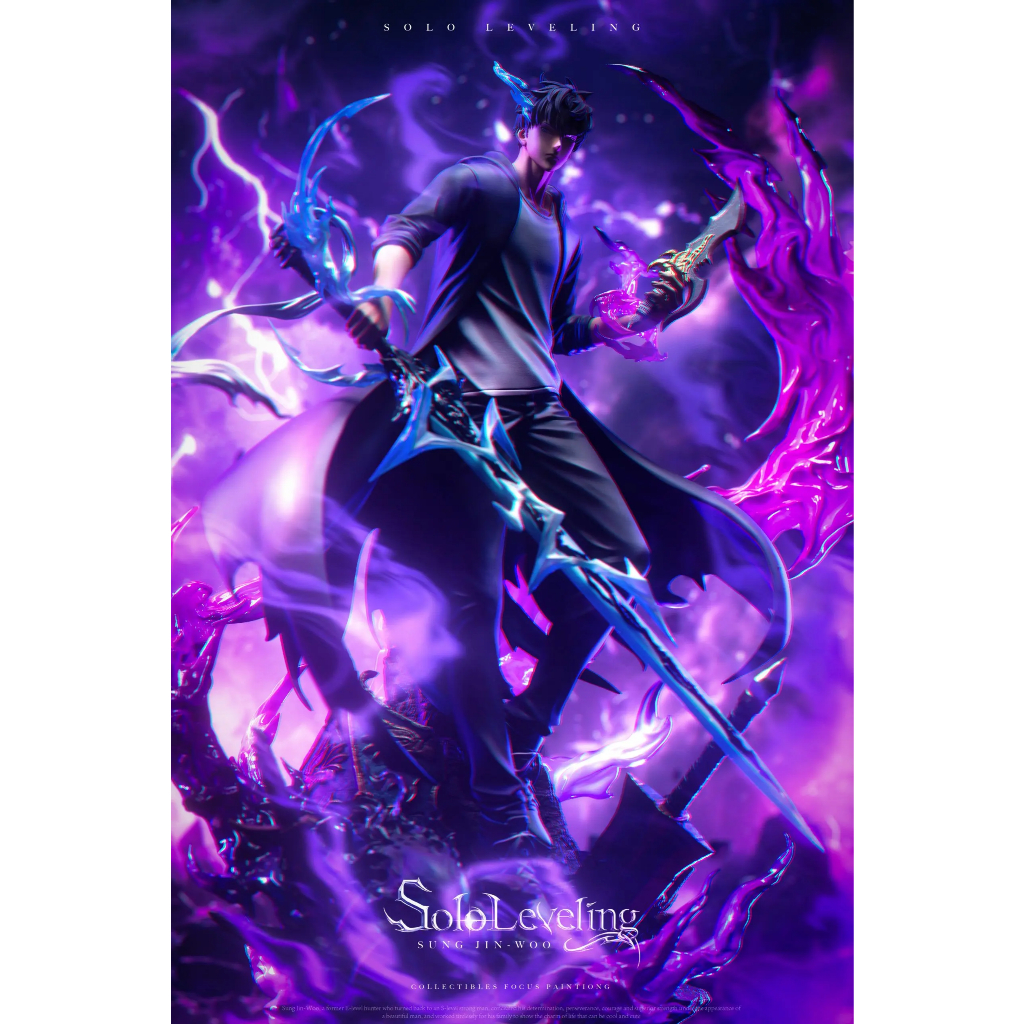 BBA Studio - Shadow Monarch Sung Jin Woo Solo Leveling Resin Statue GK ...