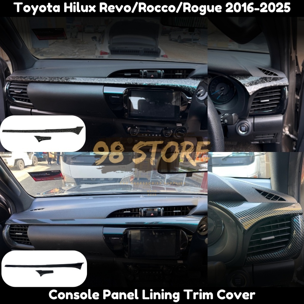 TOYOTA HILUX REVO/ROCCO/ROGUE 2015-2026 FORGED CARBON TRIM&CARBON TRIM ...