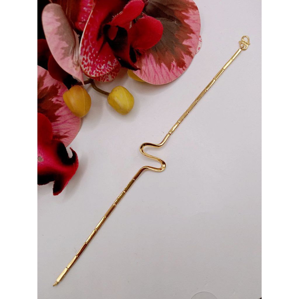 rantai tangan ombak/wave emas 916 | Shopee Malaysia