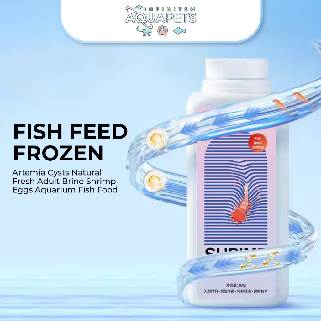 YEE Fresh Brine Shrimp Artemia Adult Natural Fish Food for Ornamental ...