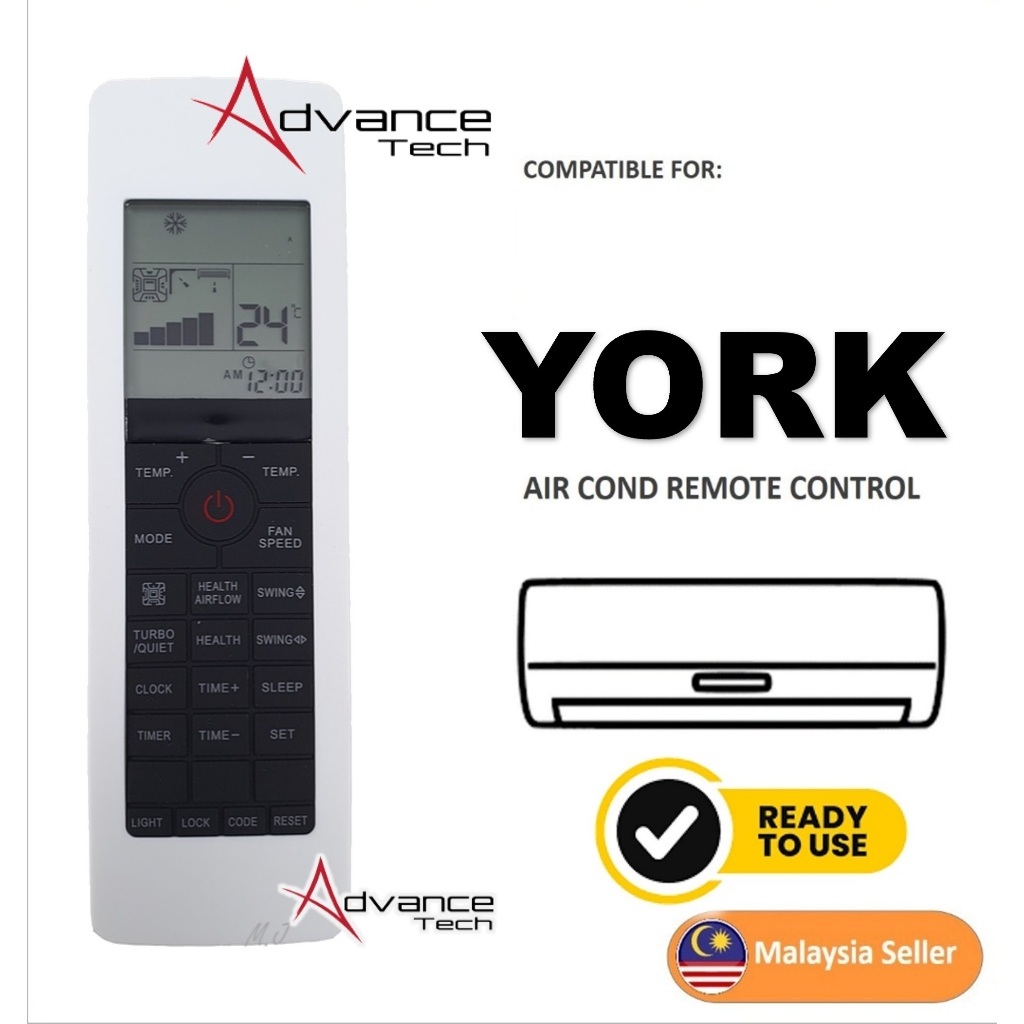 York Air Cond Conditioner replacement Remote Control 041 YWM series ...