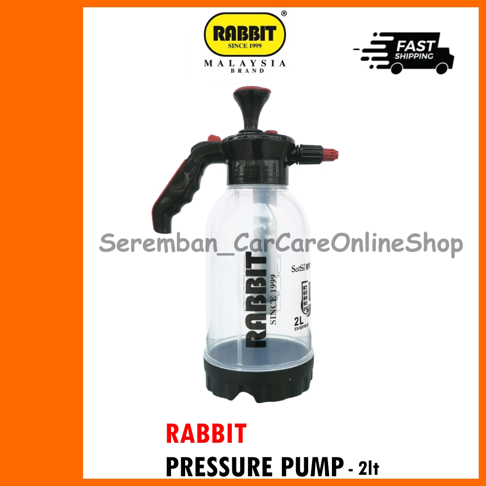RABBIT PRESSURE PUMP - 2lt- heavy duty pressure pump / car wash pump ...