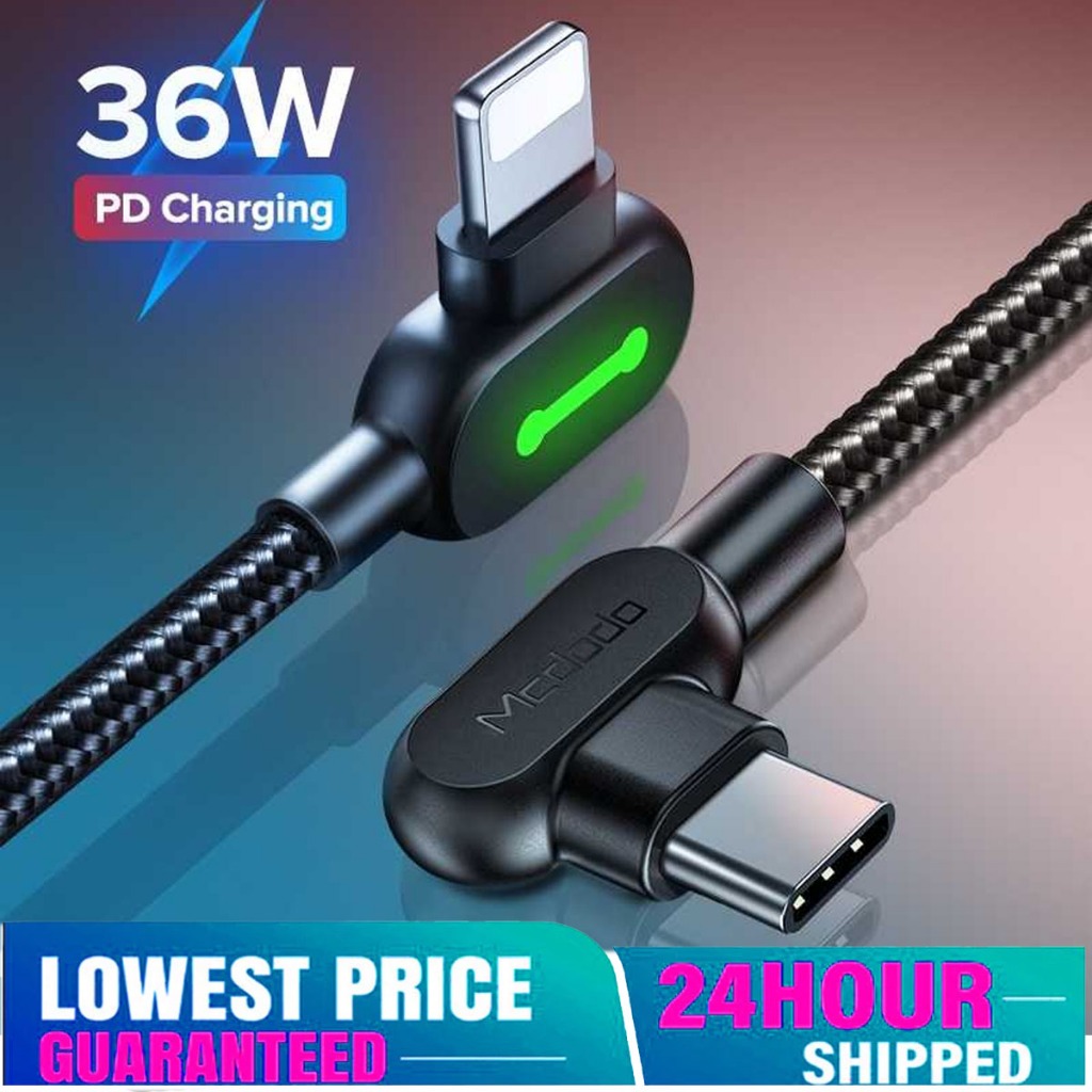 Mcdodo Cable Type C Fast Charging L Shape Gaming Cable 90 Degree With ...