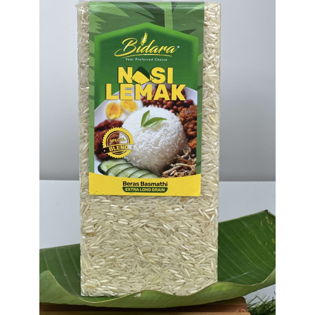 Beras Basmathi Nasi Lemak Bidara 1kg - Beras Extra Panjang Berkualiti Premium | Shopee Malaysia