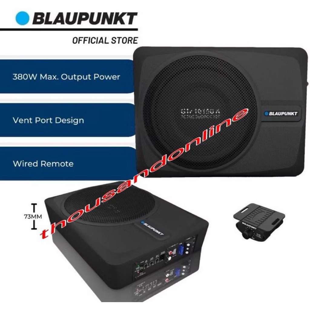 BLAUPUNKT GTr-10150A | GTR10150A | GTR 10150 A 10” ACTIVE SUBWOOFER ...