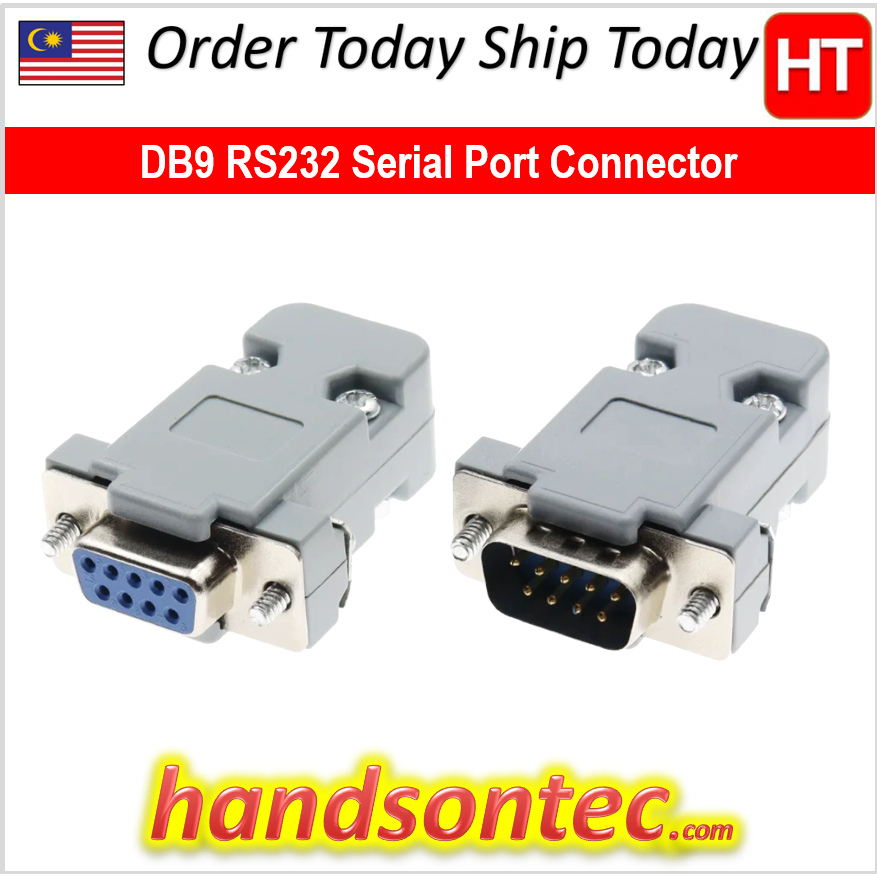 DB9 RS232 9-Pin Serial Port Connector With Casing | Shopee Malaysia