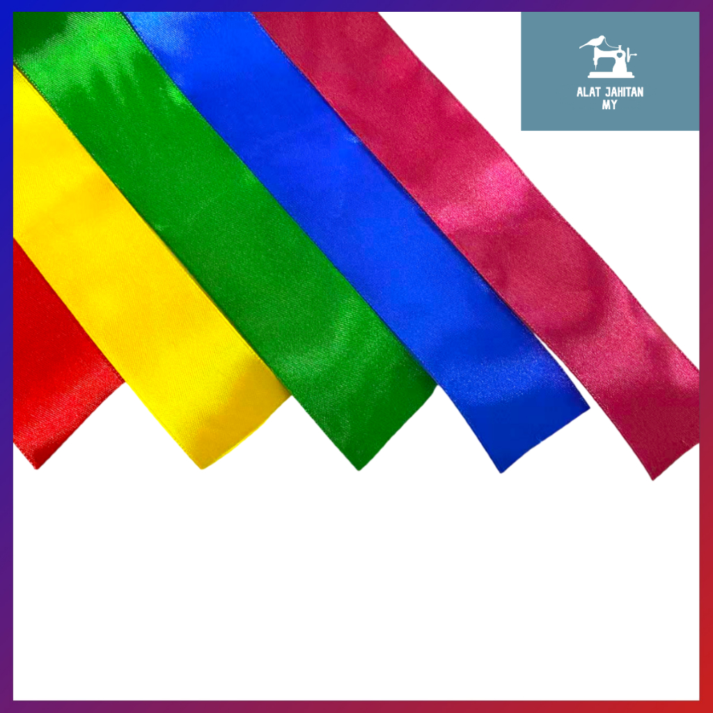 Satin Ribbon 1.5 Inch (by meter) | Reben Satin | Shopee Malaysia