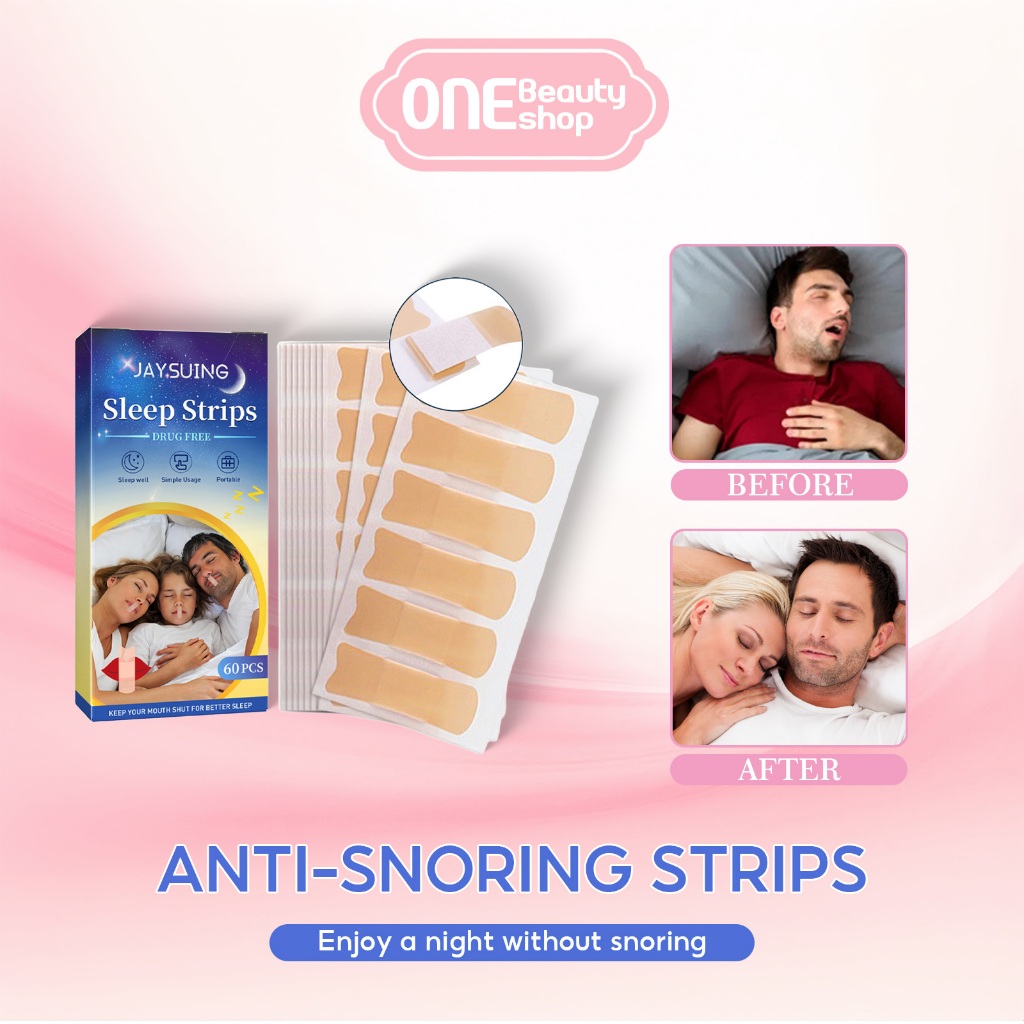 Jaysuing Anti Snoring Breath Stickers Nose Breathing Improvement Patch ...