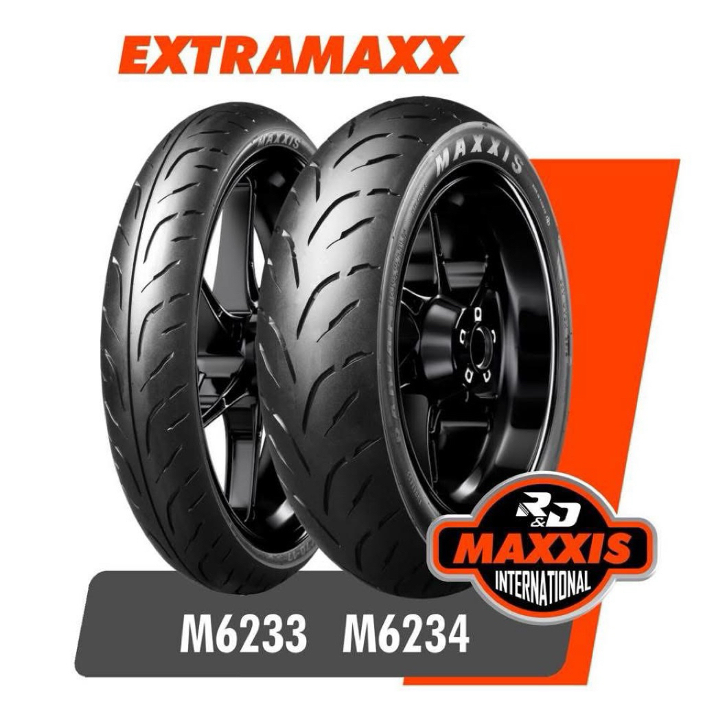 MAXXIS EXTRAMAXX TYRE TAYAR M6233 M6234 90/80-17 100/80-17 110/70-17 ...