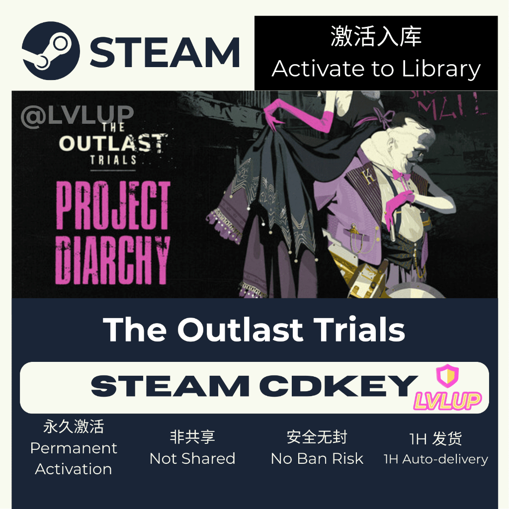 The Outlast Trials Steam (PC) CD Key Activation Code – 激活码 CDK 入库 ...