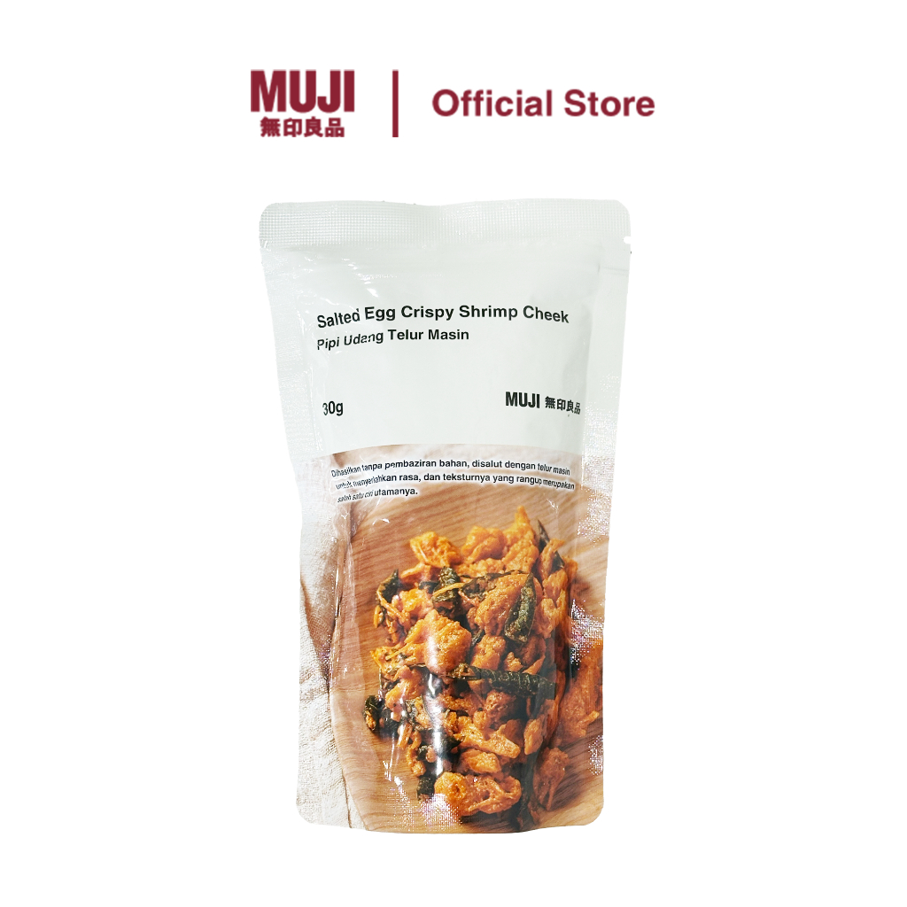 [NEW ARRIVAL] MUJI Salted Egg Crispy Shrimp Cheek 30g | Shopee Malaysia