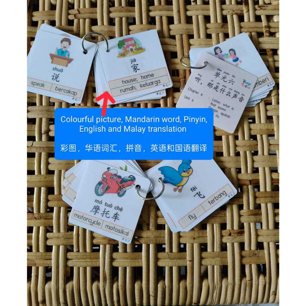 SK Bahasa Cina Kosa Kata Kad Belajar/SK Mandarin Textbook Vocabulary ...