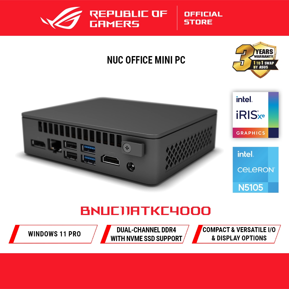 ASUS NUC Intel Celeron N5105 BNUC11ATKC4000 | Shopee Malaysia