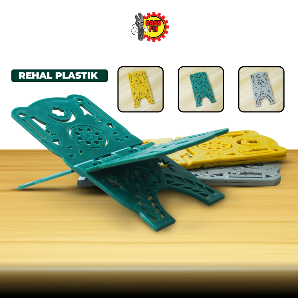 EASY FIT Rehal Al Quran / Rehal Plastik / Rehal Mengaji (Random color ...