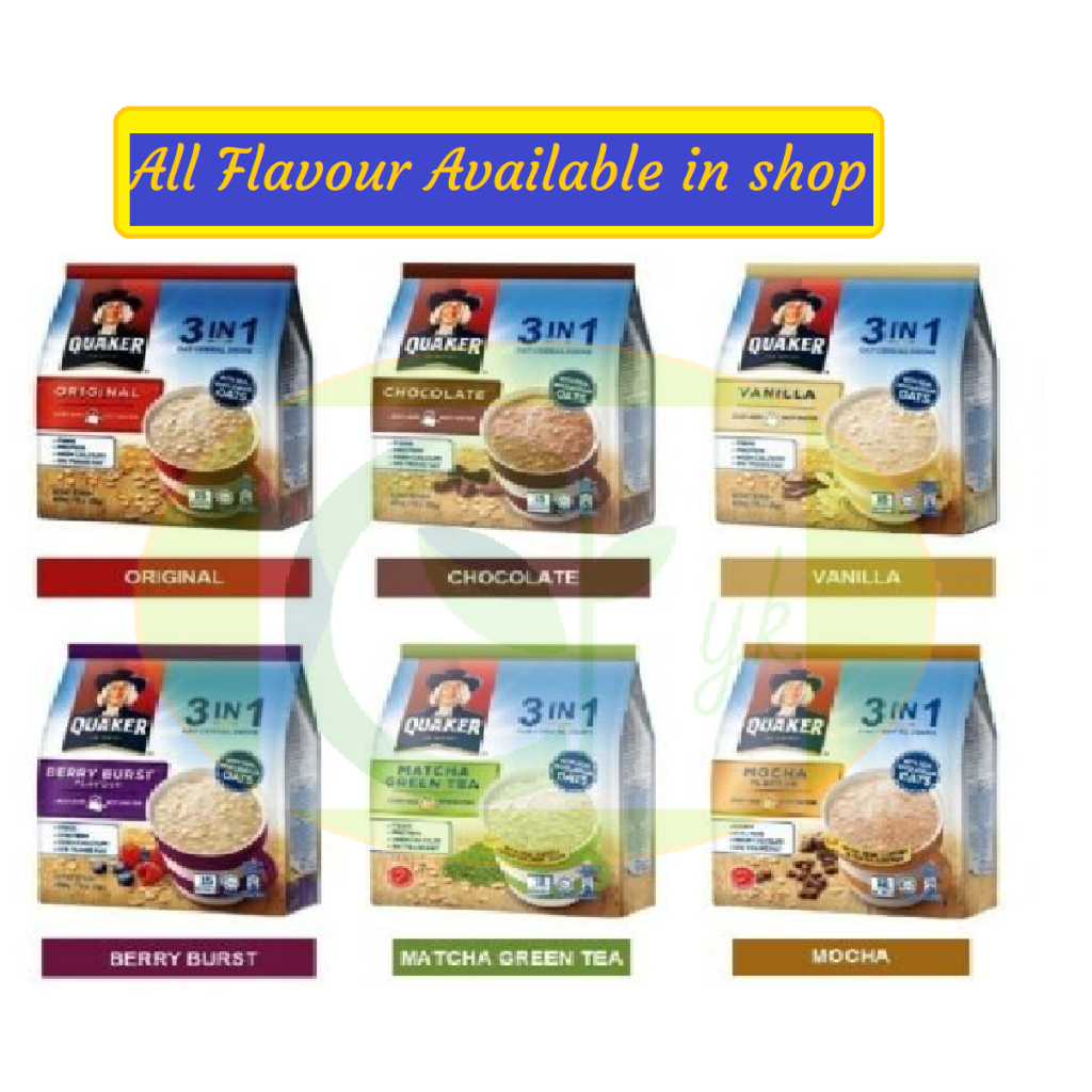 QUAKER 3 IN 1 OAT CEREAL DRINK | Shopee Malaysia