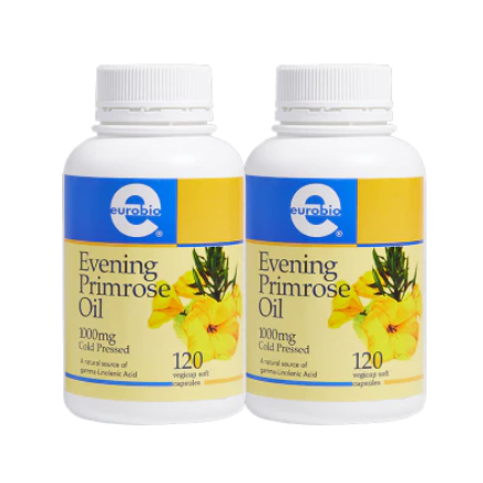 Eurobio Evening Primrose Oil (EPO) 1000mg 120s/120sx2 EXP 2027 | Shopee ...