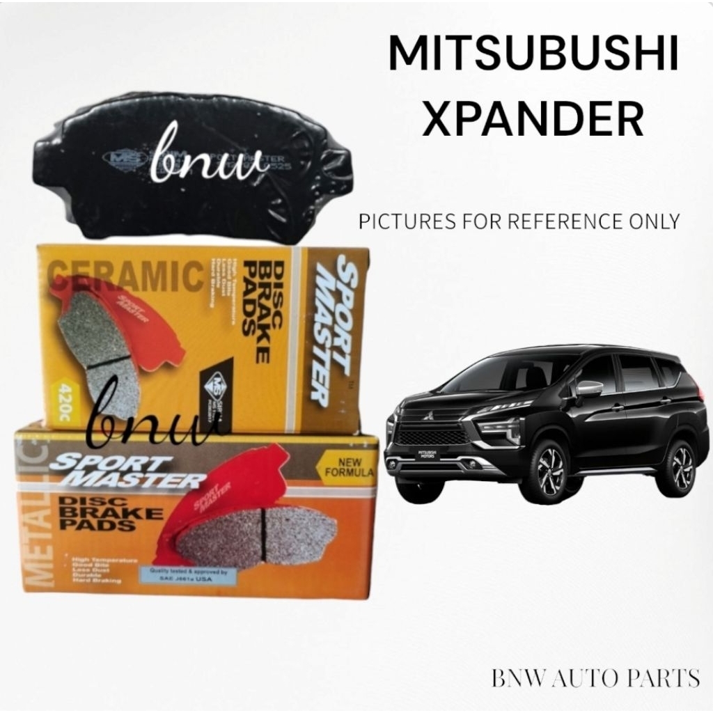 SPORT MASTER FRONT BRAKE PAD FOR MITSUBISHI XPANDER 2018+ D6168 ...