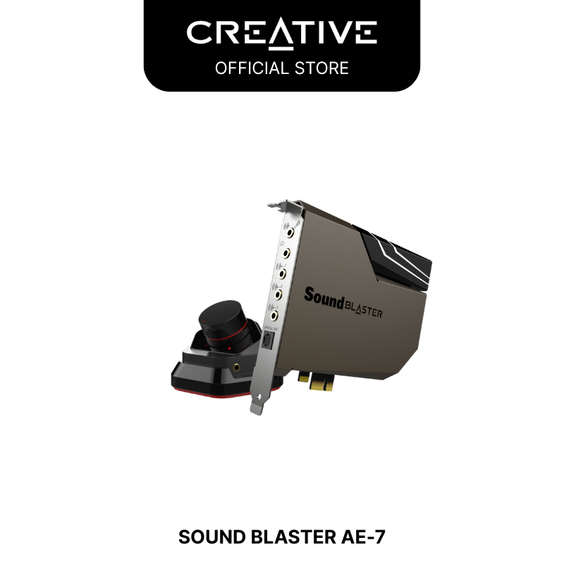Sound Blaster AE-7 PCIe Hi-Res DAC & Amp Sound Card with Xamp Bi-Amp ...