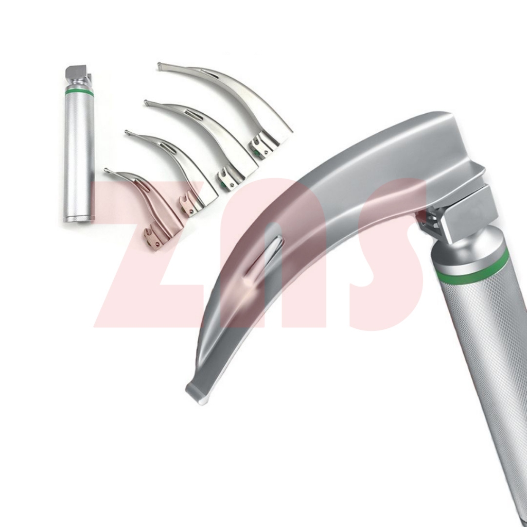 Reusable Fiber Optic Training Laryngoscope Set (4 Macintosh Blades ...