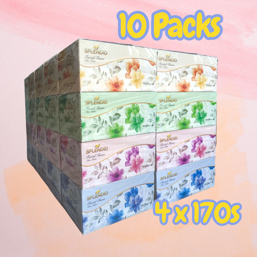 Splendid Facial Tissue Box Tissue 8 Boxes 40 Boxes x 170 Sheets 2Ply ...