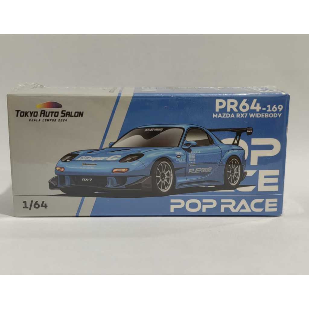 PopRace Mazda RX7 RE-Amemiya Widebody - Blue TASKL Special PR640169 ...