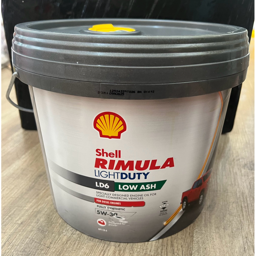 Shell Rimula LightDuty LD6 Low Ash Fully Synthetic 5W30 5W-30 Diesel ...