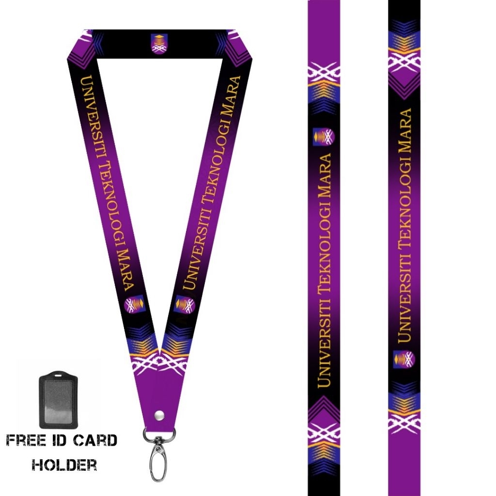 Lanyard uitm free id card holder | Shopee Malaysia