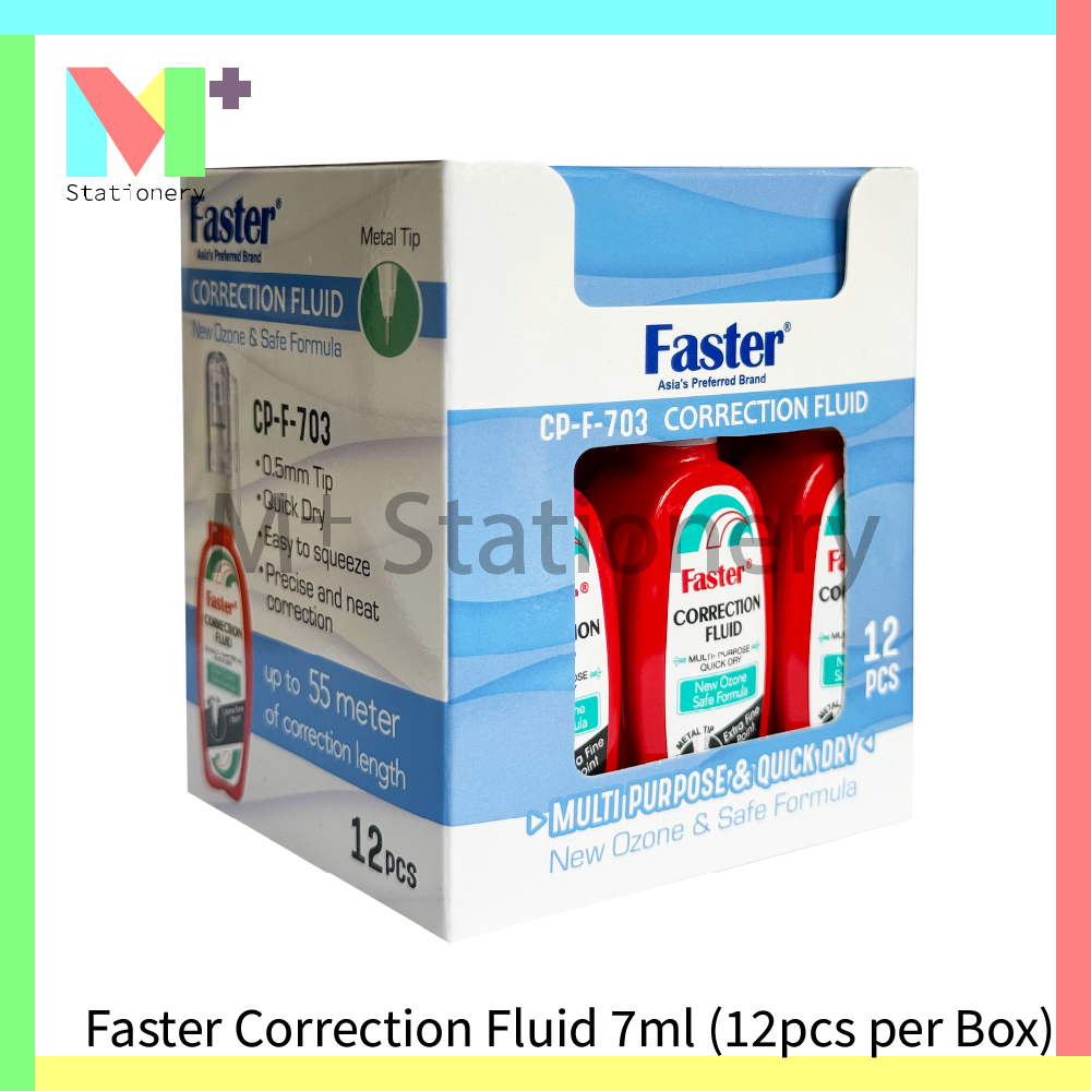 Faster Correction Pen ( 7ml - 12pcs/box ) CP-F-703 / Correction Fluid ...