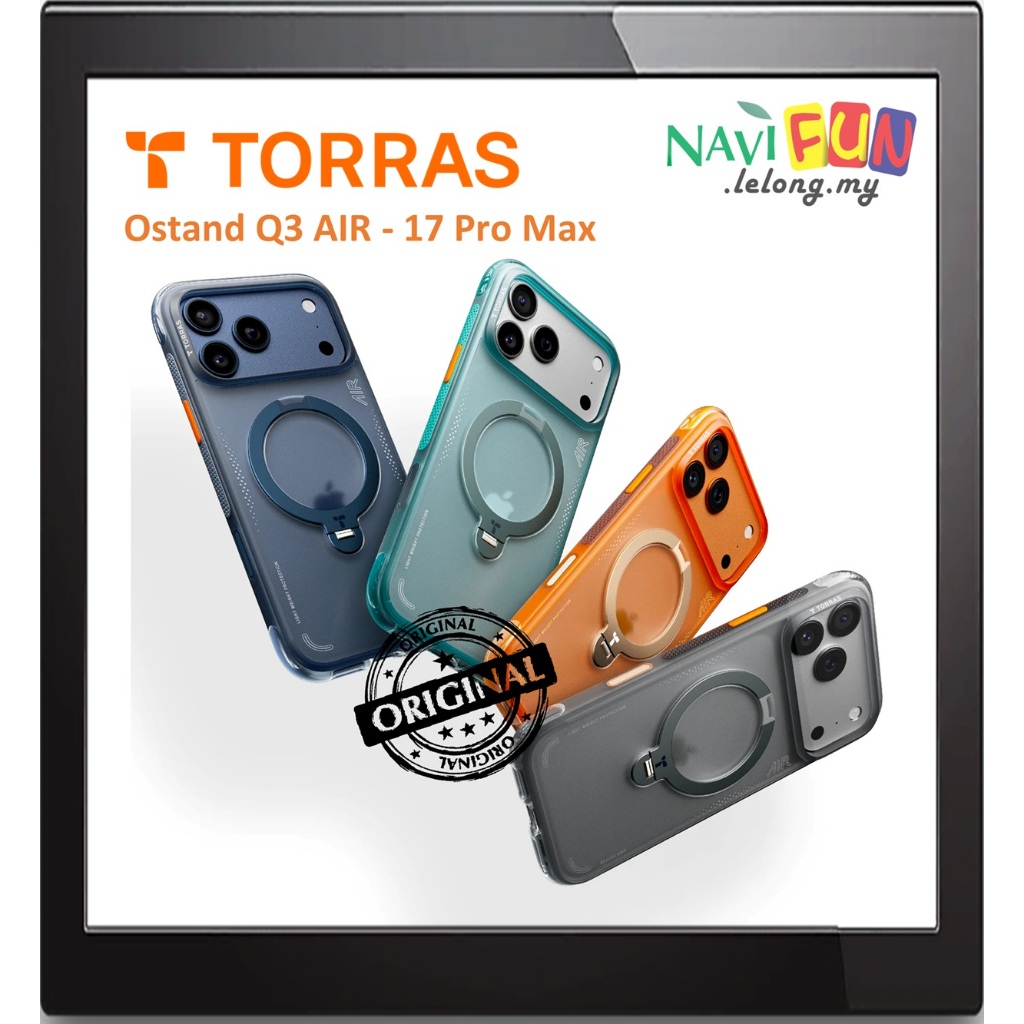 TORRAS Q3 Air Magnetic Pivot Stand Case Semi-Transparent Shockproof ...