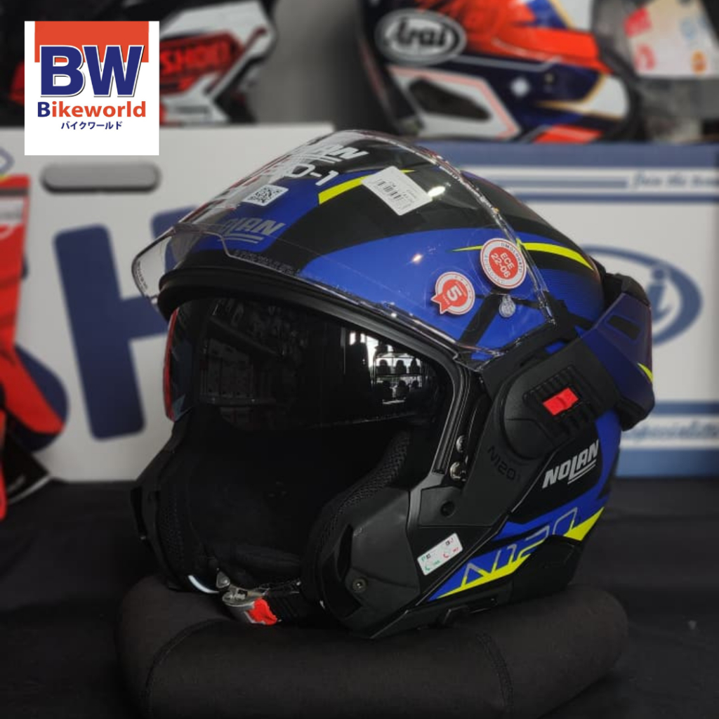 (NEW MODEL) NOLAN N120-1 NIGHTLIFE (028) - MODULAR HELMET [BIKEWORLD ...