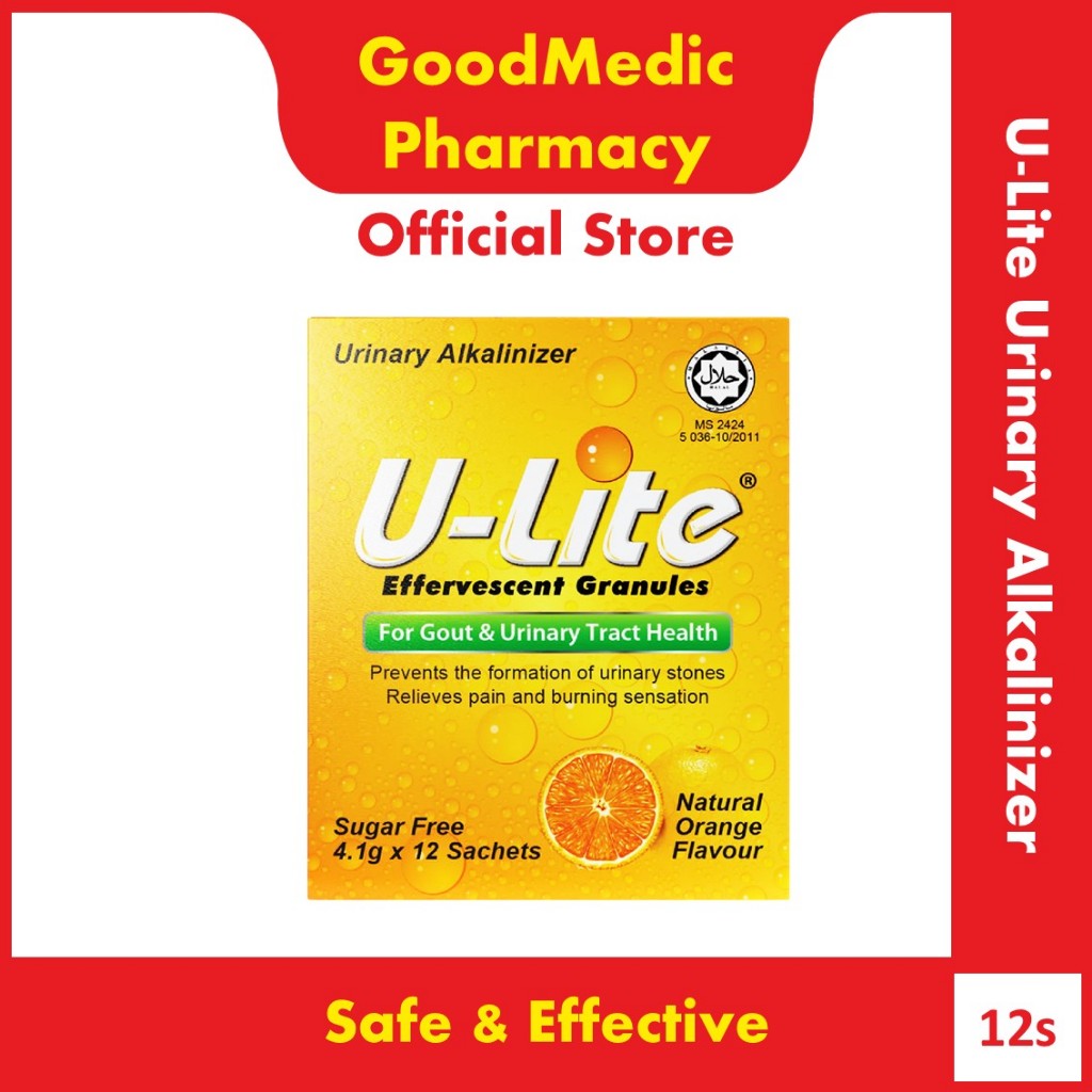 U-Lite Urinary Alkalinizer Orange Effervescence Sachet (12s) | Shopee ...