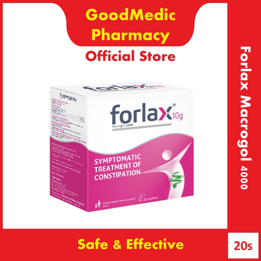 Forlax Macrogol 4000 10g Powder Sachet (20s) | Shopee Malaysia